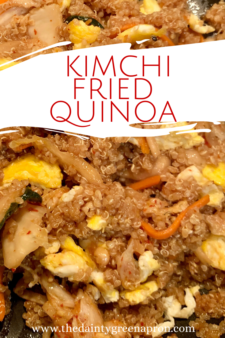 Kimchi Fried Quinoa | The Dainty Green Apron